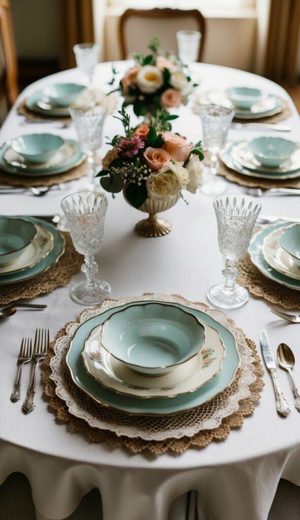 10 Vintage Table Settings You Can Recreate at Home for Your Next Dinner Party - Inspired Tables